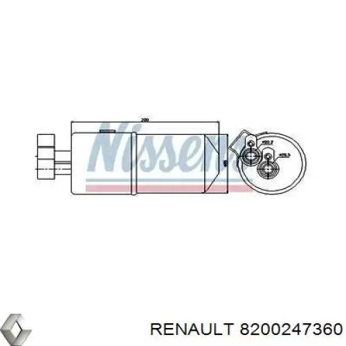 8200247360 Renault (RVI) Ресивер-осушитель кондиционера