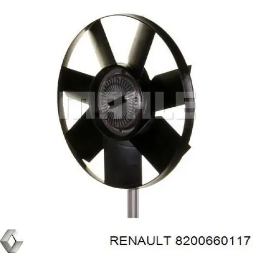 8200660117 Renault (RVI) Электровентилятор охлаждения в сборе (мотор ...