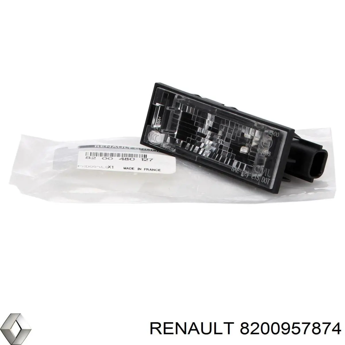 8200957874 Renault (RVI) Фонарь подсветки заднего номерного знака