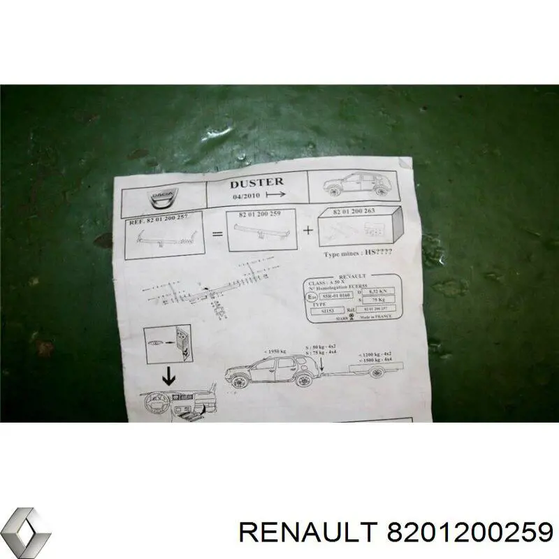 8201200259 Renault (RVI) сравнить цены на Автопро