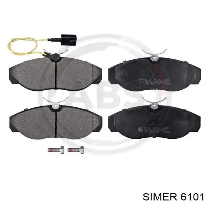 6101 Simer задние тормозные колодки