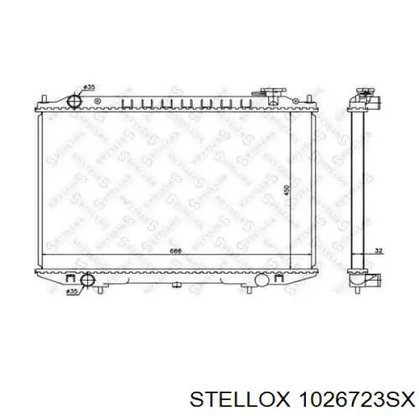 21410VM32A Nissan радиатор
