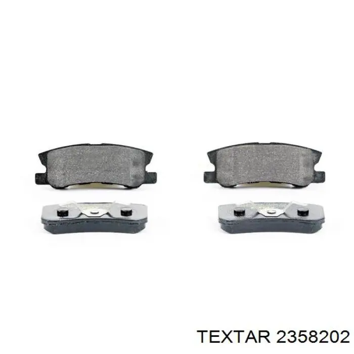 2358202 Textar колодки тормозные задние дисковые