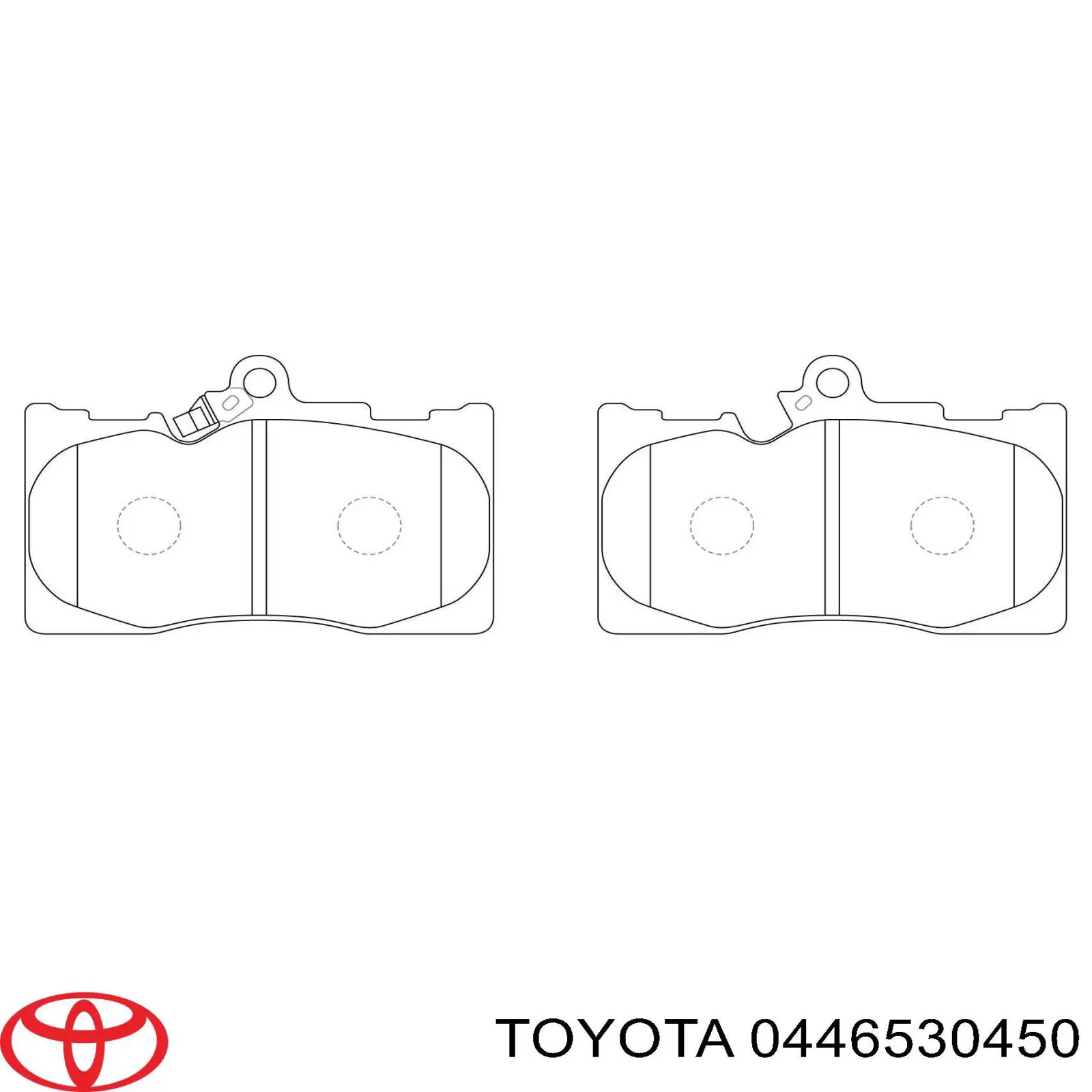 0446530450 Toyota колодки передние