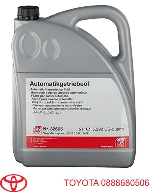 Масло трансмиссионное Toyota Dexron III 1 л 0888680506 купить на АвтоПро