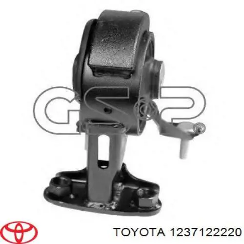 1237122220 Toyota Подушка (опора) двигателя задняя