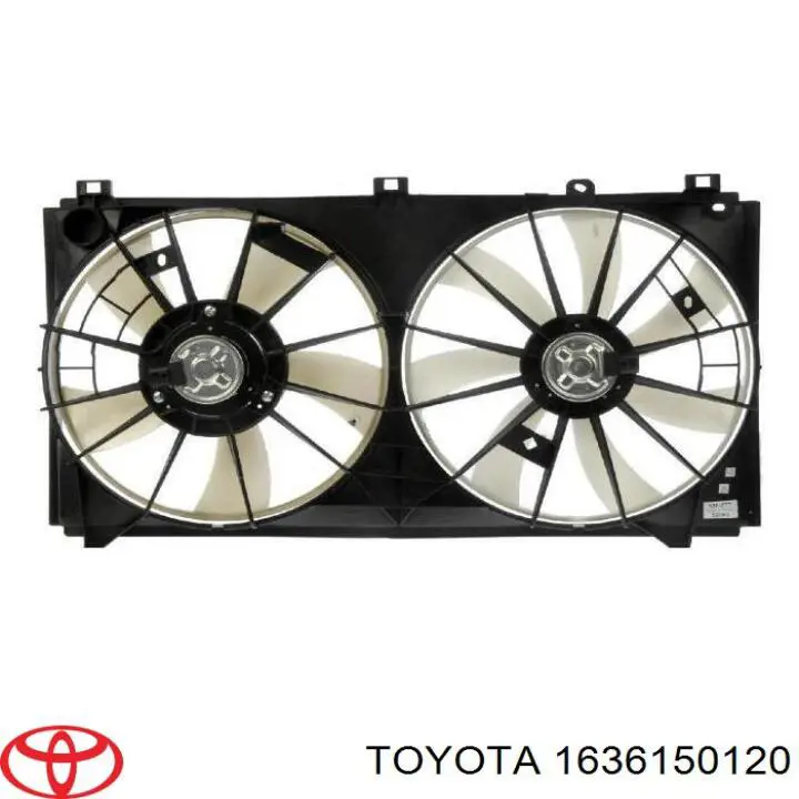 1636150120 Toyota вентилятор (крыльчатка радиатора охлаждения левый)