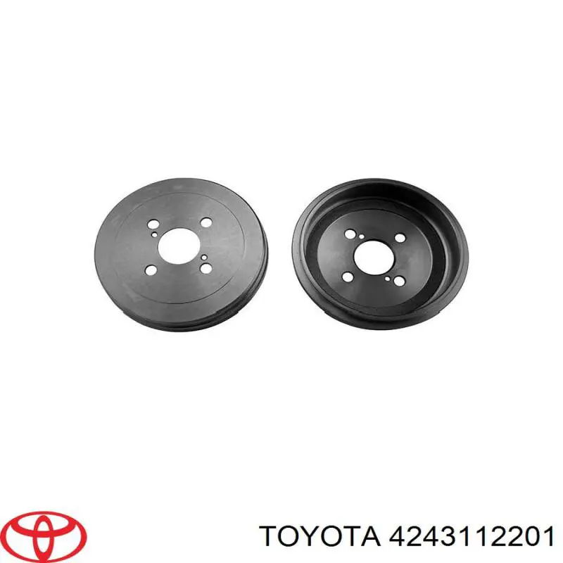 4243112201 Toyota тормозной барабан