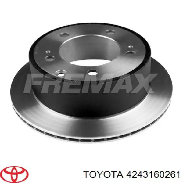4243160261 Toyota Диск тормозной задний