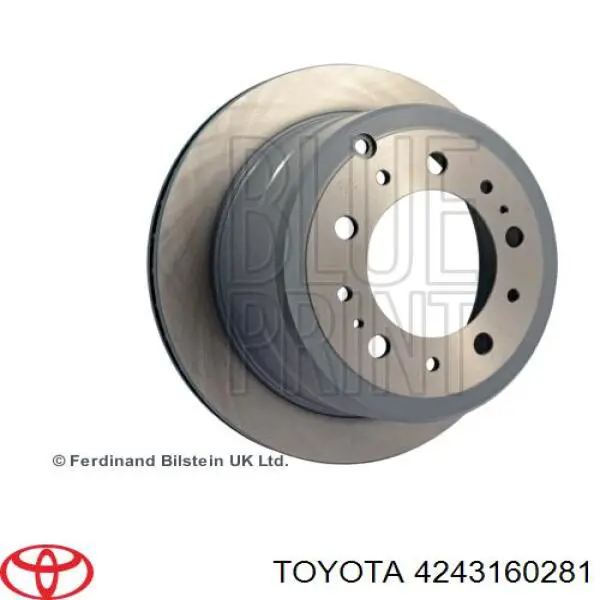 4243160281 Toyota диск тормозной задний