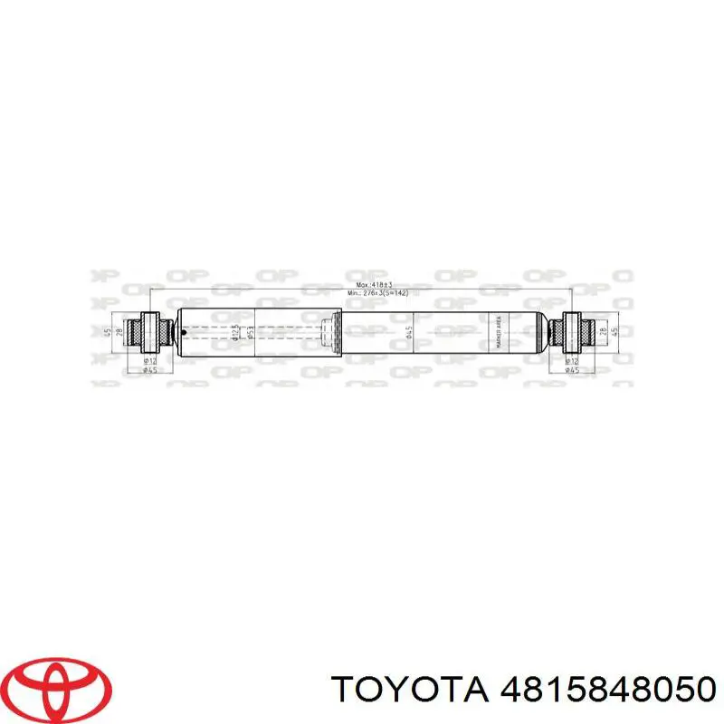 4815848050 Toyota прокладка пружини гумова