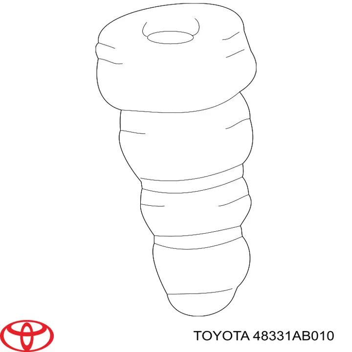 48331AB010 Toyota буфер (отбойник амортизатора переднего)