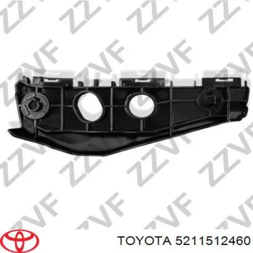 5211502170 Toyota Кронштейн бампера переднего правый