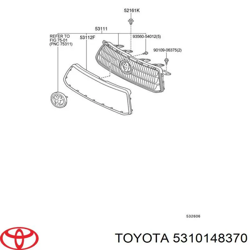 5310148370 Toyota сравнить цены на Автопро