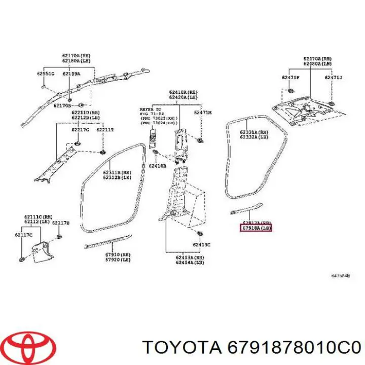 6791878010C0 Toyota сравнить цены на Автопро