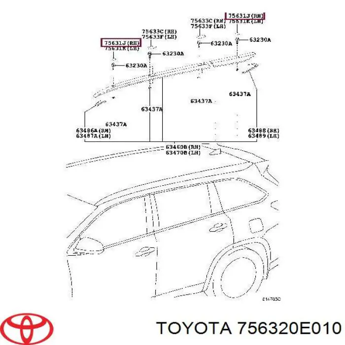 756320E010 Toyota сравнить цены на Автопро