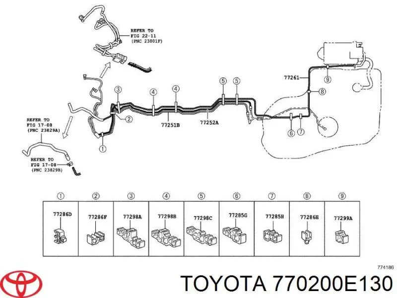 770200E130 Toyota Модуль топливного насоса с датчиком уровня топлива
