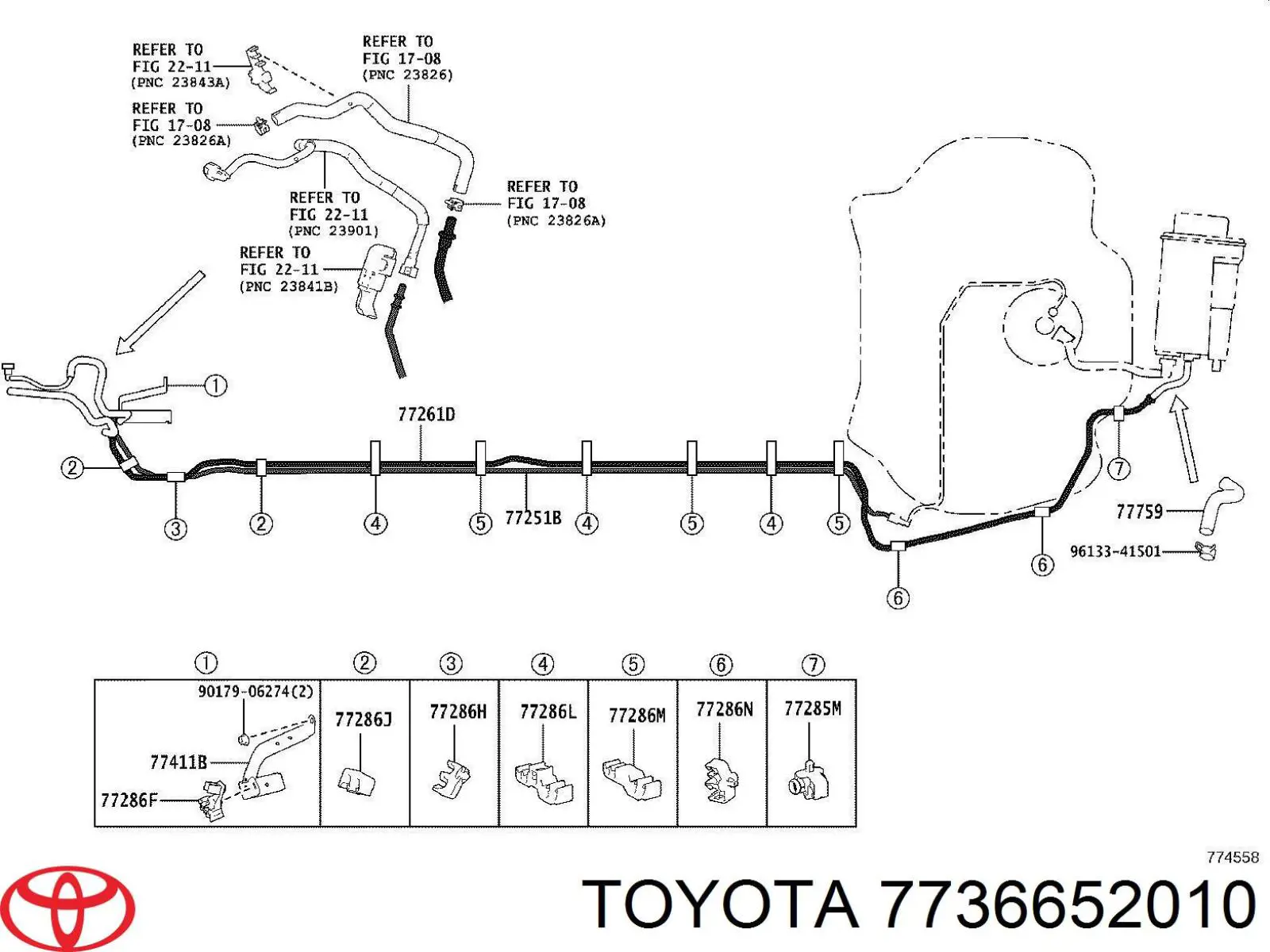 Mola do alcapão do tanque de combustível para Toyota RAV4 IV 2012 ano ⚙ ...