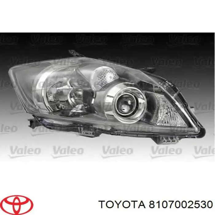 8107002530 Toyota фара левая