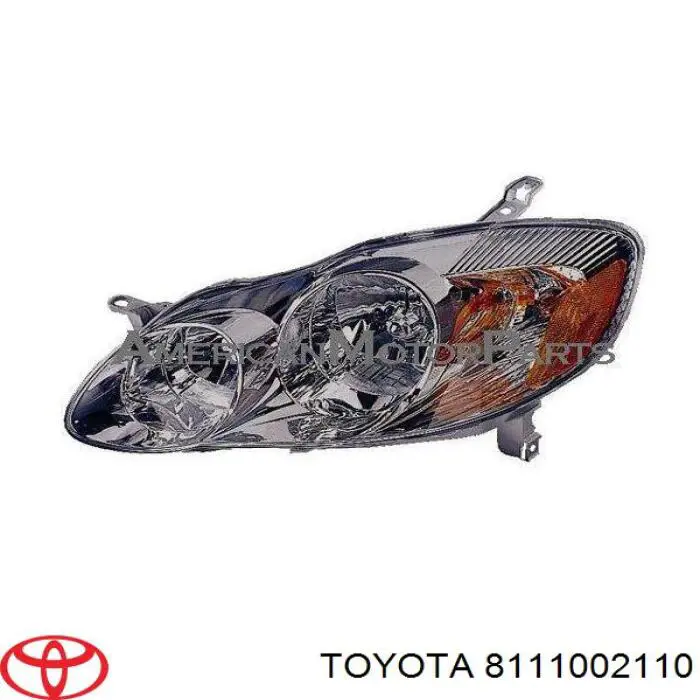 8111002110 Toyota фара правая