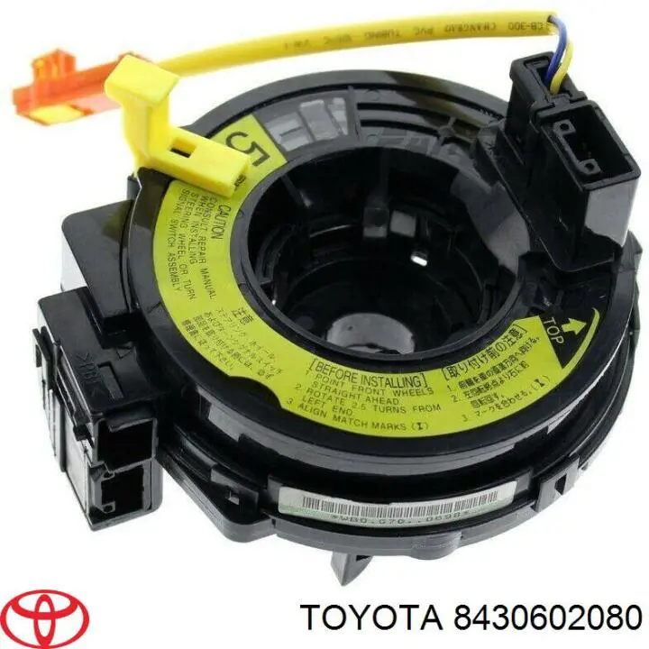 8430602080 Toyota кольцо контактное, шлейф руля