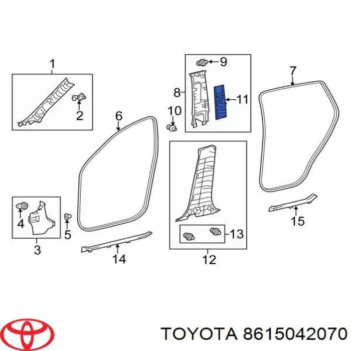8615042070 Toyota lautsprecher