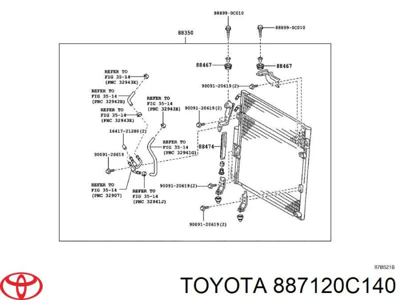 887120C140 Toyota сравнить цены на Автопро