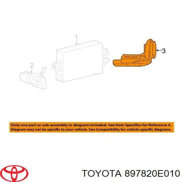 897820E010 Toyota сравнить цены на Автопро