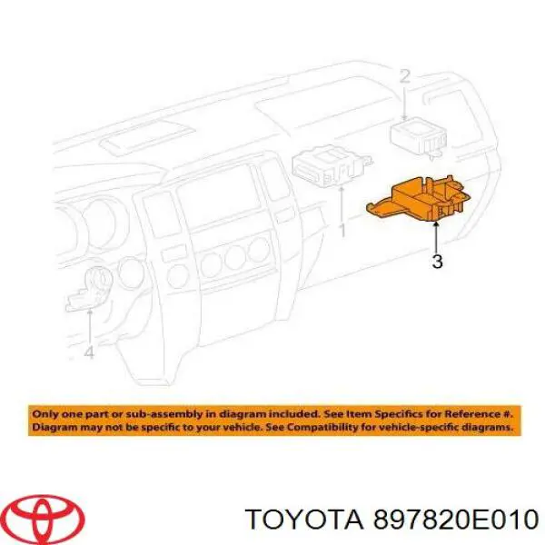 897820E010 Toyota сравнить цены на Автопро