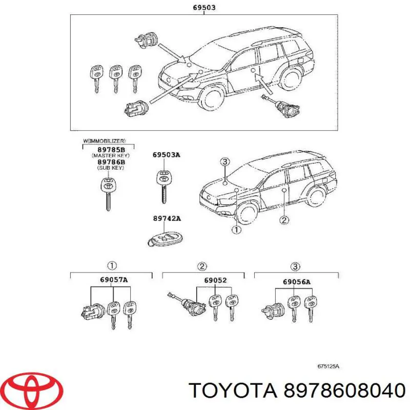 8978608040 Toyota сравнить цены на Автопро