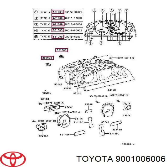 9001006006 Toyota сравнить цены на Автопро