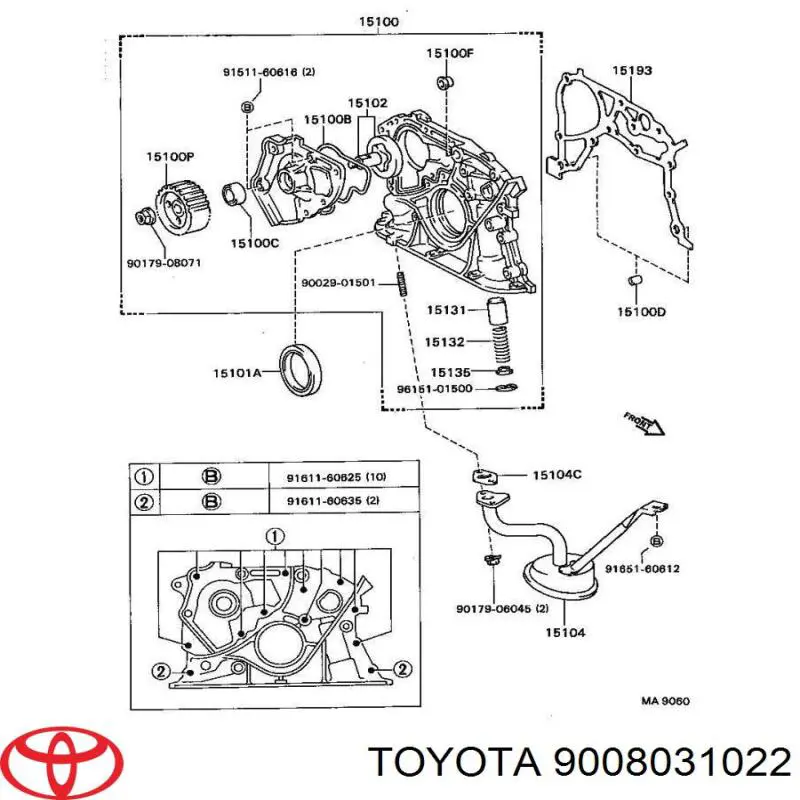 9008031022 Toyota Сальник АКПП/КПП (выходного/вторичного вала)