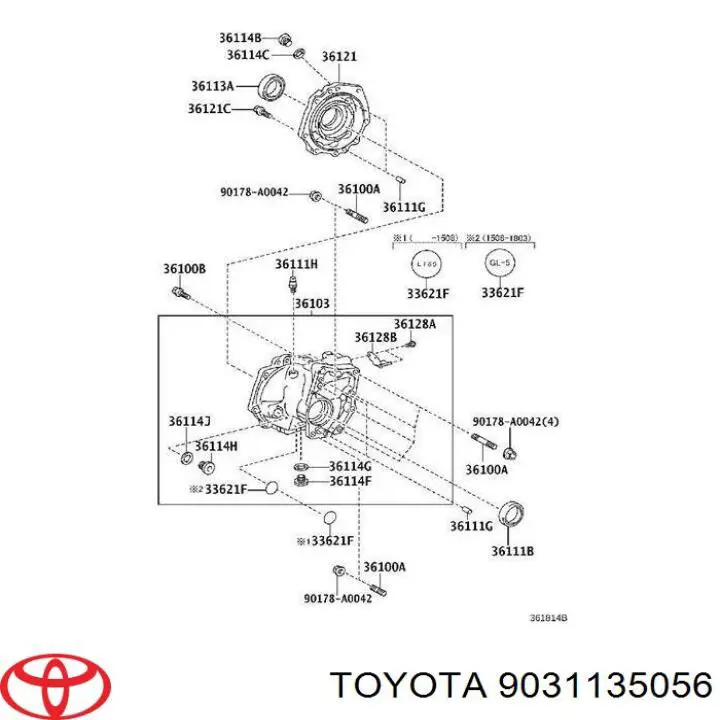 9031135056 Toyota Сальник полуоси переднего моста правой