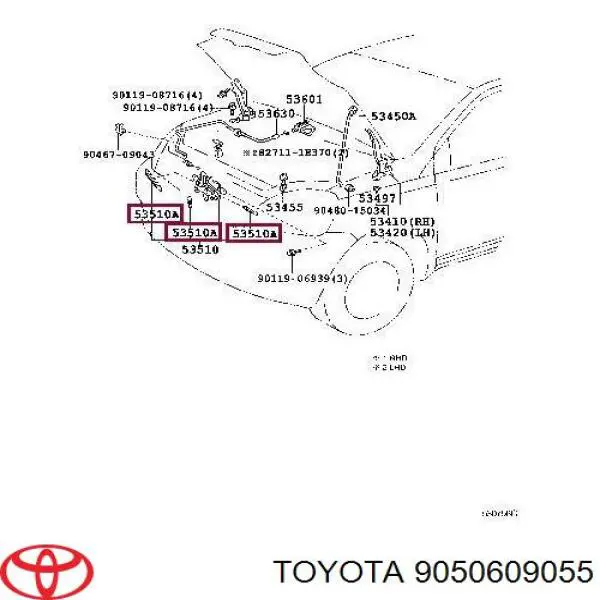 9050609055 Toyota сравнить цены на Автопро