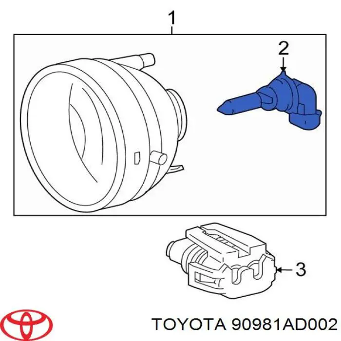90981AD002 Toyota лампочка противотуманной фары