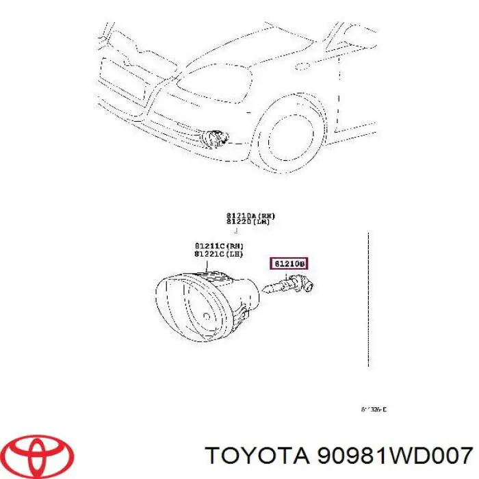 90981WD007 Toyota сравнить цены на Автопро