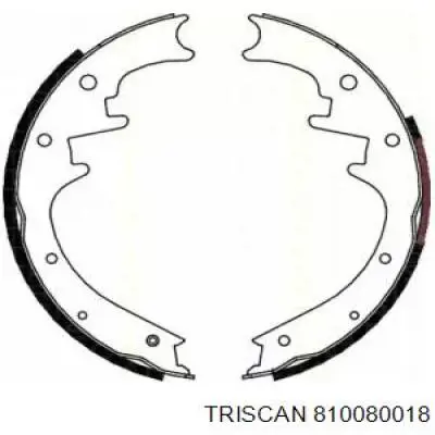 05066147AA Market (OEM) колодки тормозные задние, барабанные