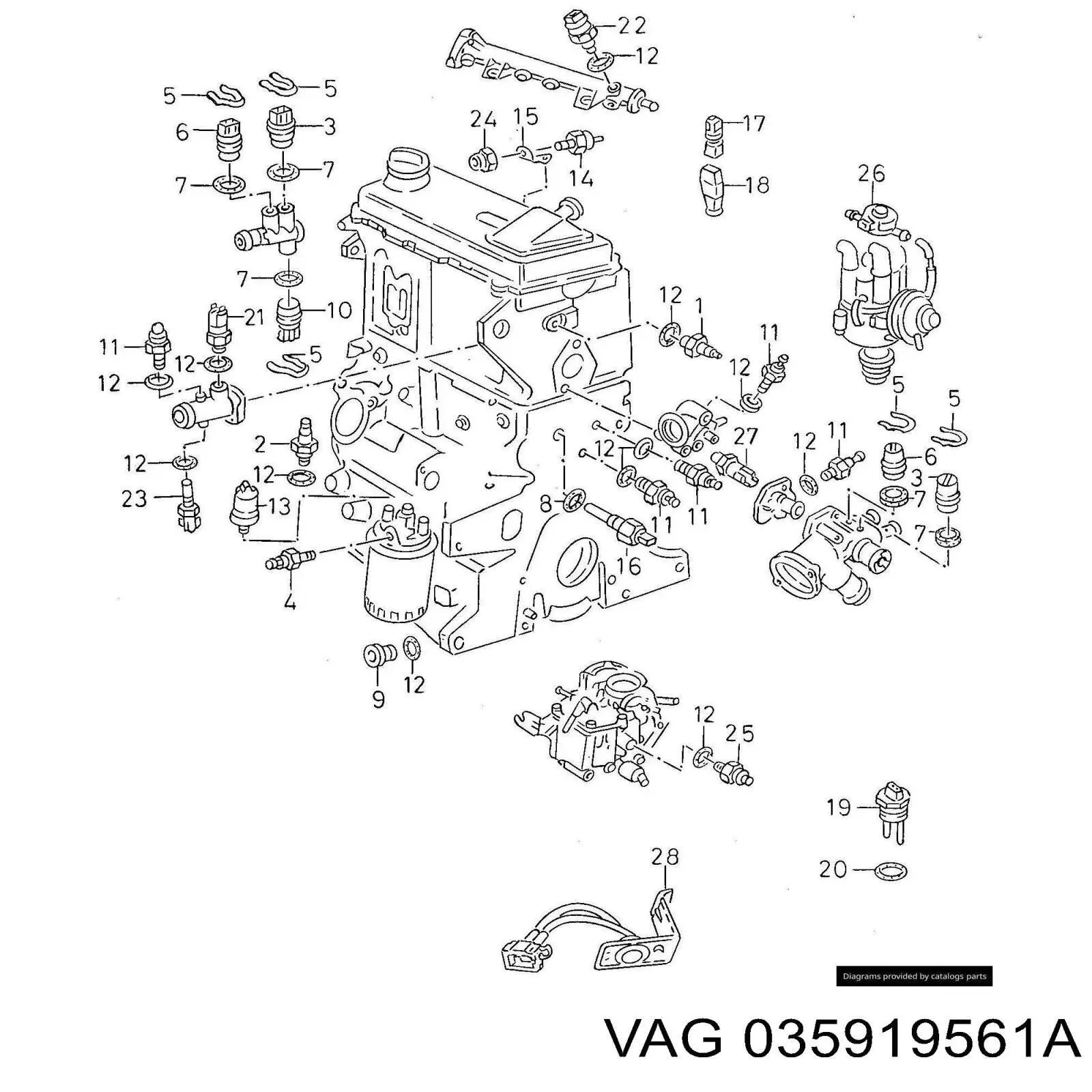 035919561A VAG Датчик давления масла
