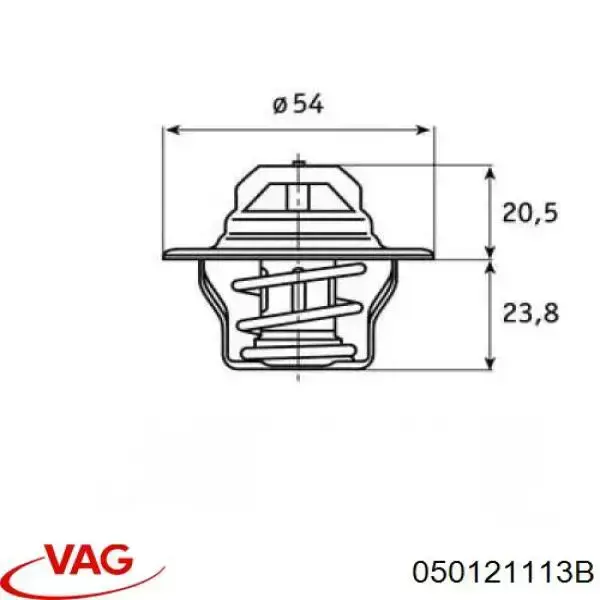 050121113B VAG термостат