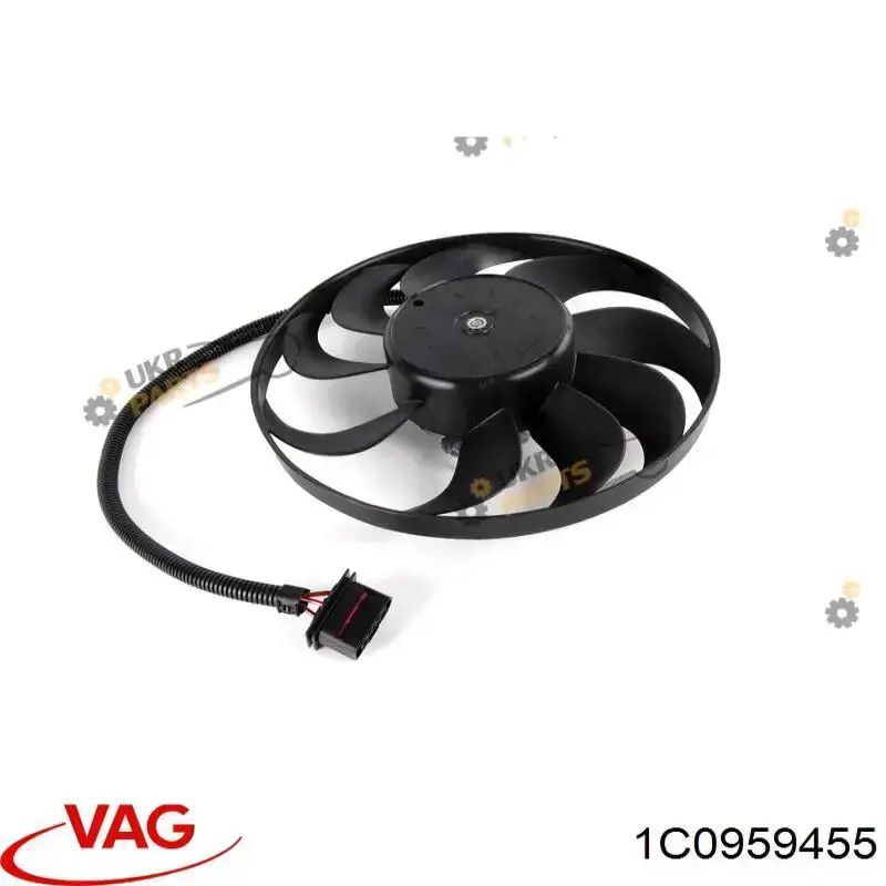 1C0959455 VAG электровентилятор охлаждения в сборе (мотор+крыльчатка)