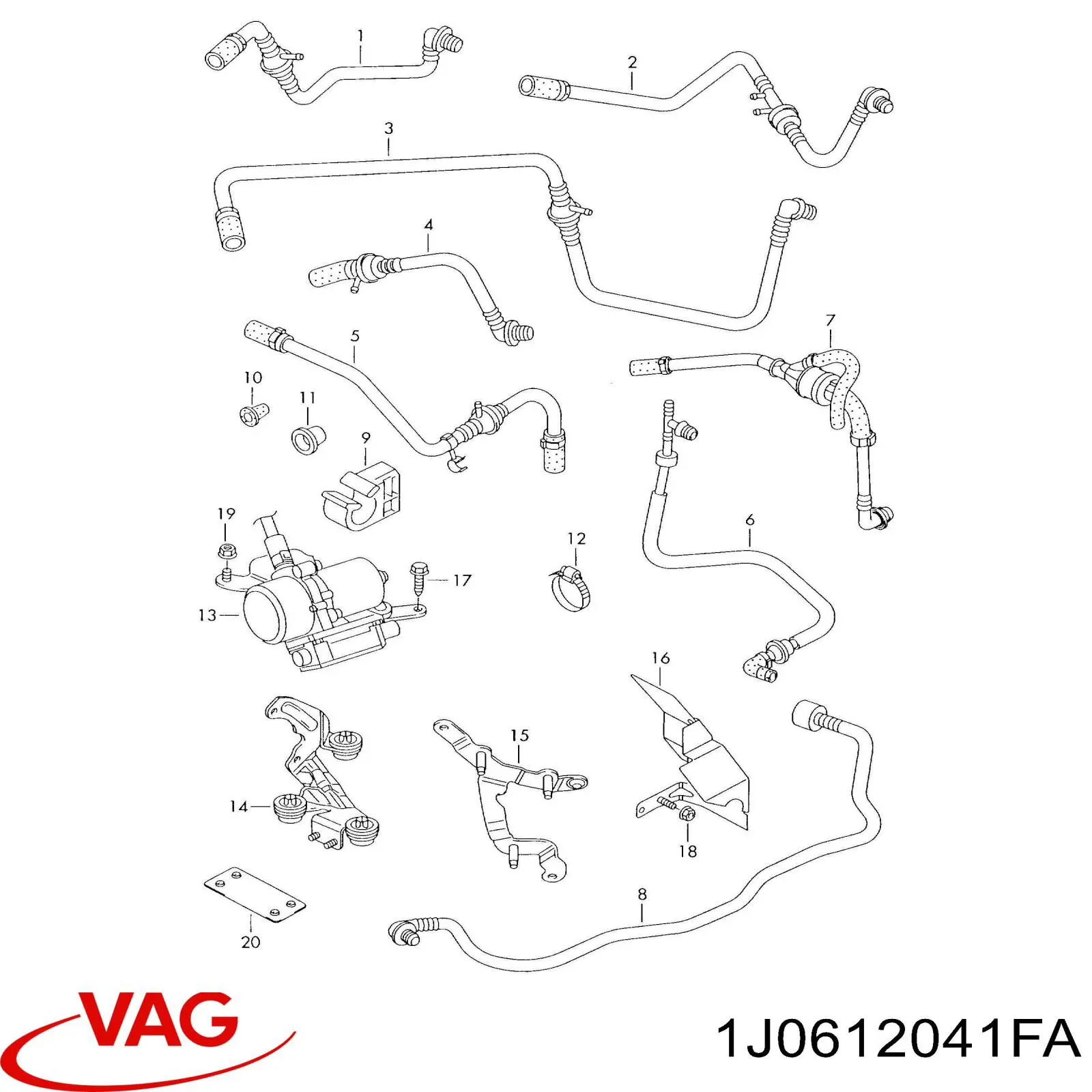 1J0612041FA VAG сравнить цены на Автопро