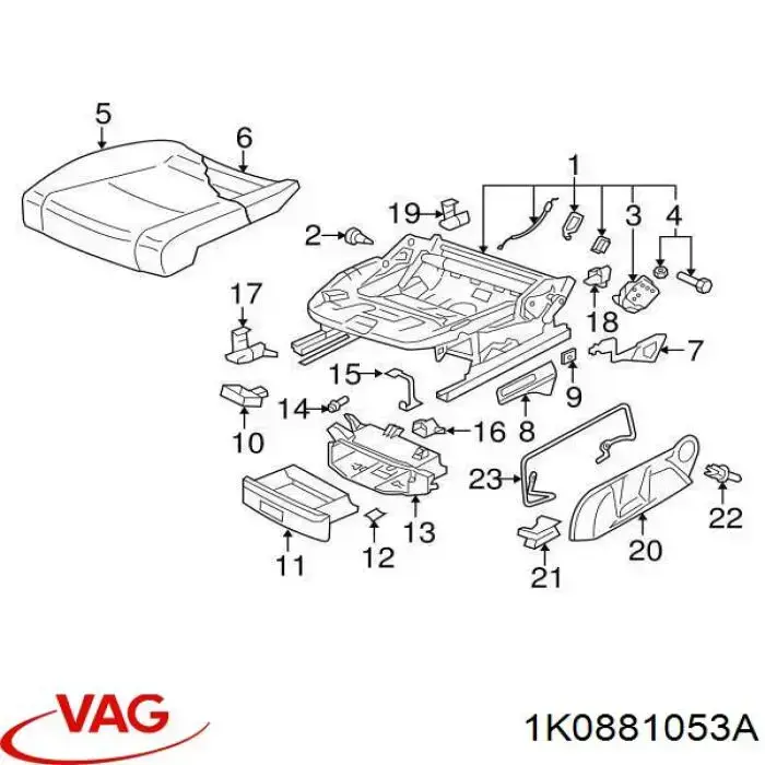 1K0881053A VAG - купить недорого в Украине