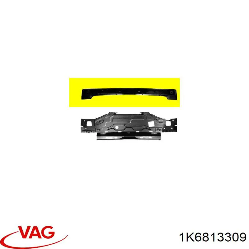1K6813309 VAG панель задняя