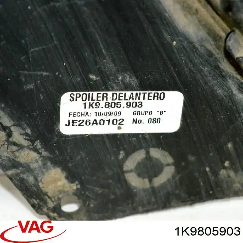 1K9805903 VAG спойлер переднего бампера