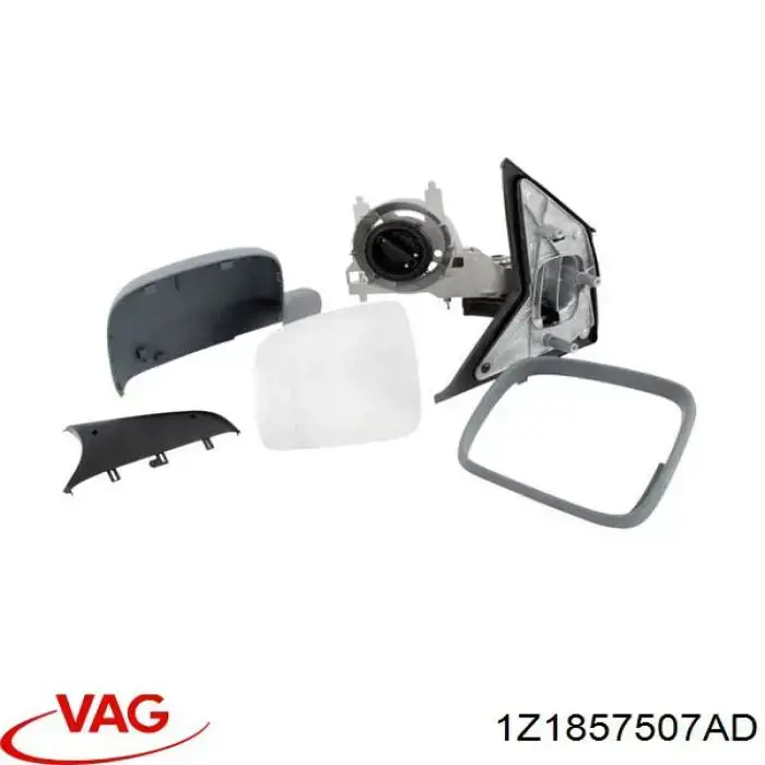 1Z1857507AD VAG зеркало заднего вида левое