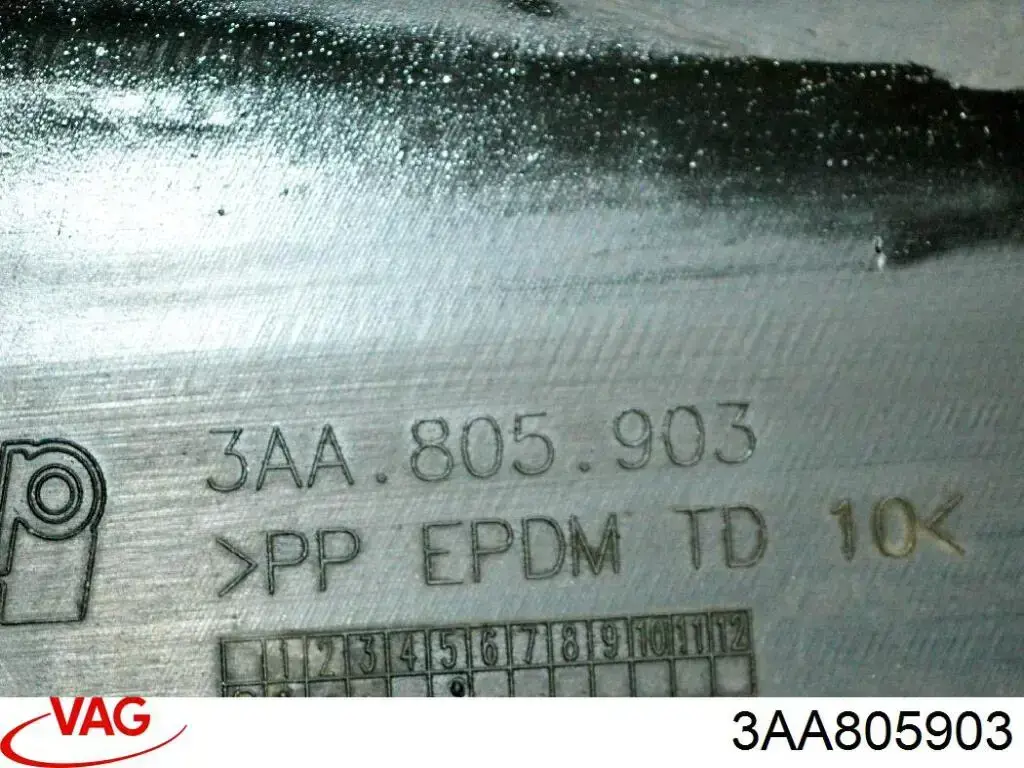 3AA805903 VAG спойлер переднего бампера