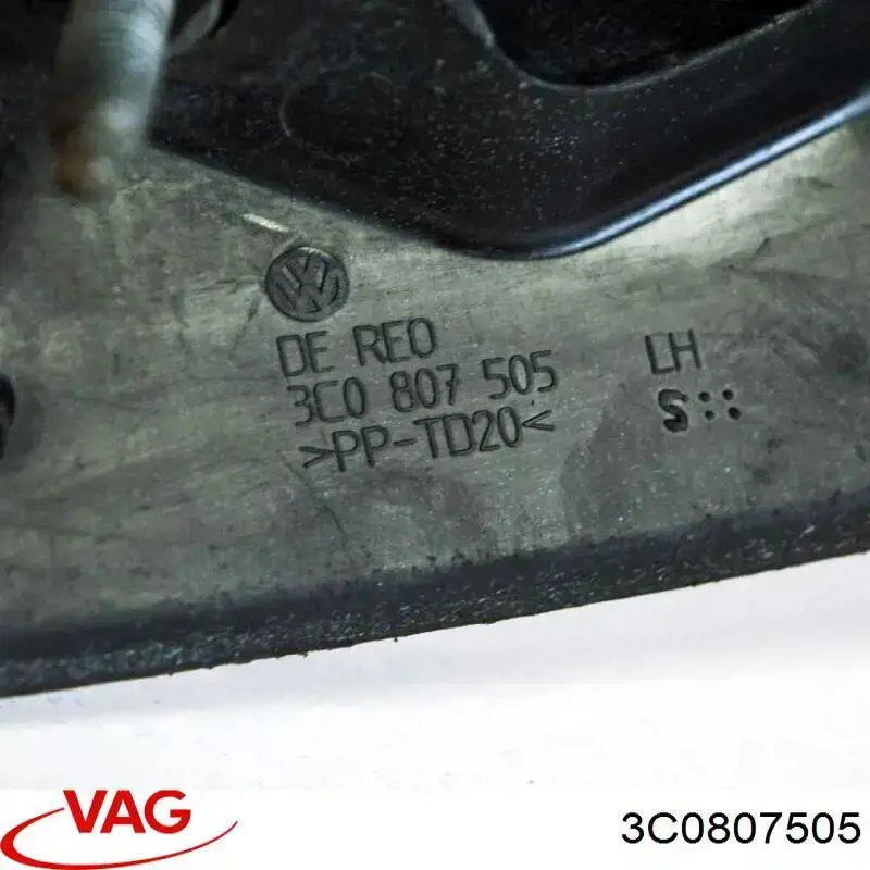 3C0807505 VAG кронштейн бампера переднего внешний левый