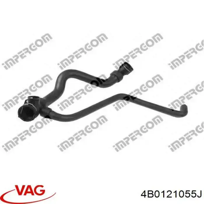4B0121055J VAG шланг (патрубок радиатора охлаждения нижний)