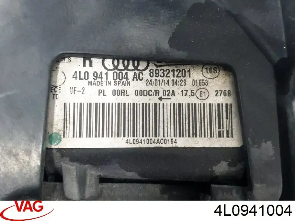 4L0941004 VAG Фара правая