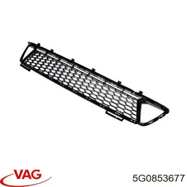 5G0853677 VAG решетка бампера переднего центральная
